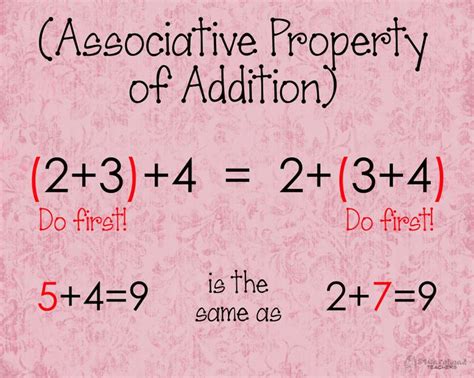 associative property of addition poster math charts math anchor charts free math worksheets