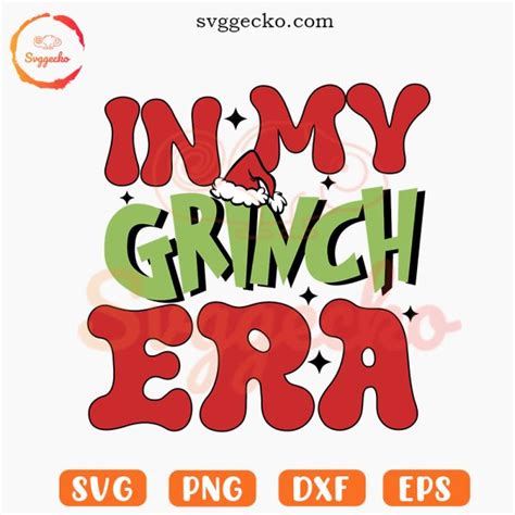 In My Grinch Era SVG Retro Grinch SVG Merry Christmas 2023 SVG PNG