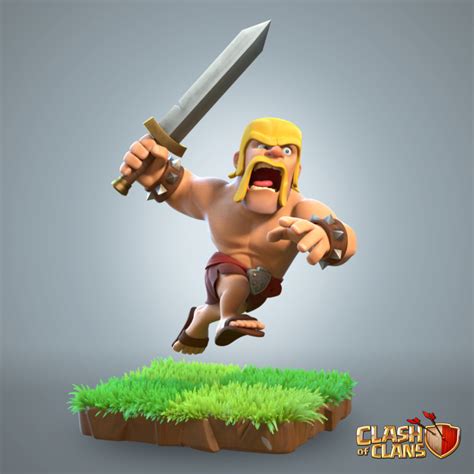 Artstation Barbarian Clash Of Clans