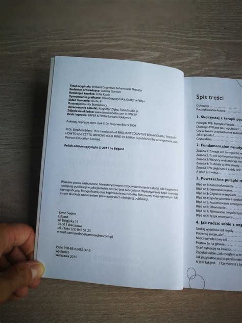Pokonaj depresję stres i lęk terapia poznawczo behaw S Briers NOWA