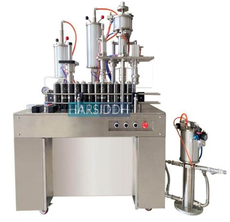 Semi Automatic Aerosol Filling Machine 4in1 Capacity 20 500 At Rs