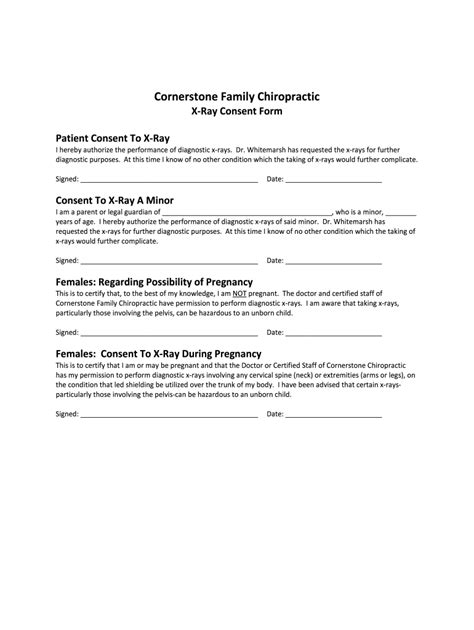 Free 11 Sample Dental Consent Forms In Pdf Word X Ray Consent Fill