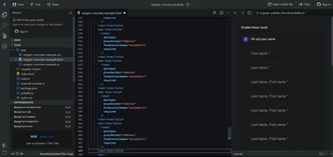 Javascript Mat Vertical Stepper Set Page To The Start Of The Stepper