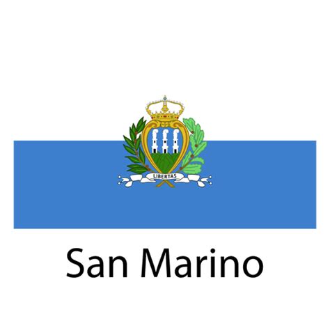 Design PNG E SVG De Bandeira Nacional De San Marino Para Camisetas