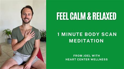 Minute Body Scan Meditation For Stress Relief Relaxation Youtube