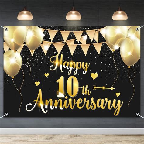 Amazon Gatherfun Happy Anniversary Banner Backdrop Anniversary