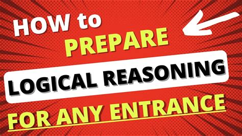 How To Prepare Logical Reasoning For Any Entrance Exam Step By Step