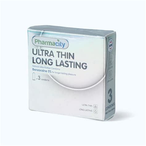 Bao cao su siêu mỏng kéo dài thời gian yêu Pharmacity Ultra thin Long
