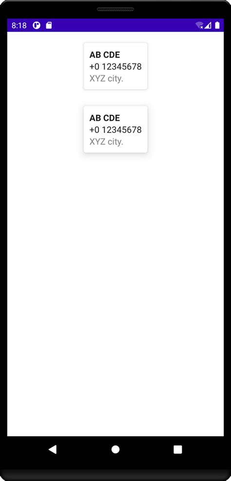 Set Elevation For Card Composable Android Jetpack Compose