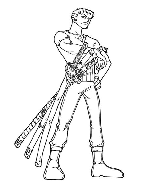 Desenhos De One Piece Zoro Para Colorir E Imprimir Colorironline