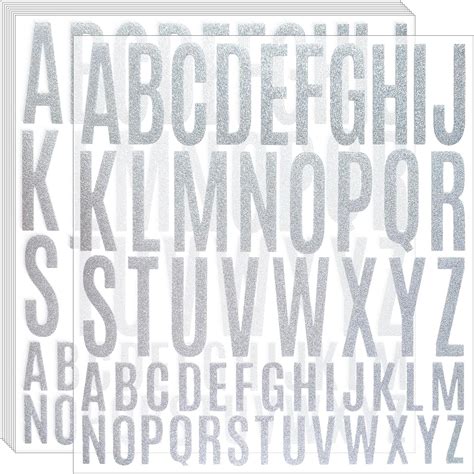 Amazon Waynoda 10 Sheet Self Adhesive Capital Letter Stickers