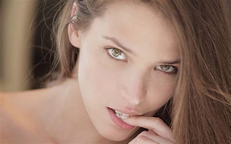 HD Wallpaper Brunettes Women Closeup Eyes Models Lips Xart Magazine