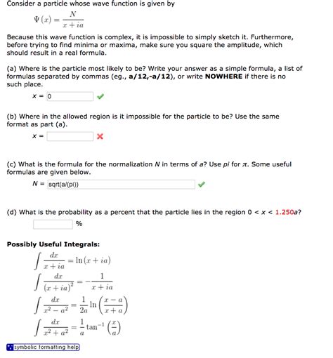 solved consider a particle whose wave function is given by