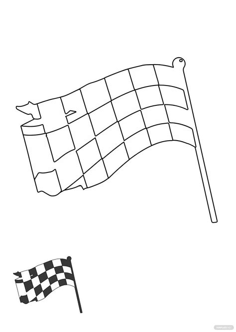 Checkered Coloring Page Coloring Pages