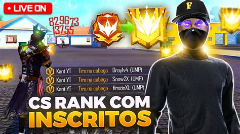 FREE FIRE AO VIVO RUMO AO DESAFIANTE PC FRACO 4GB CS RANK FF
