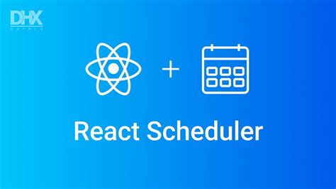 How To Create A React Scheduler App Dhtmlx Tutorial Youtube