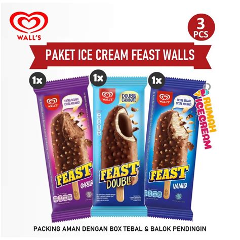 Jual Paket Es Krim Feast Walls Pcs Shopee Indonesia
