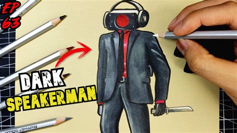 COMO DIBUJAR a DARK SPEAKERMAN de SKIBIDI TOILET 63 FÁCIL PASO A PASO