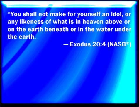 Bible Verse Powerpoint Slides For Exodus 20 4