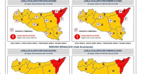 Protezione Civile Allerta Meteo Arancione Sull Isola Rossa A Messina