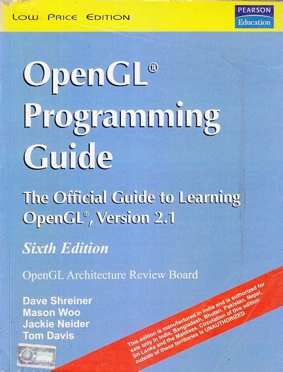 second hand book opengl programming guide pearson