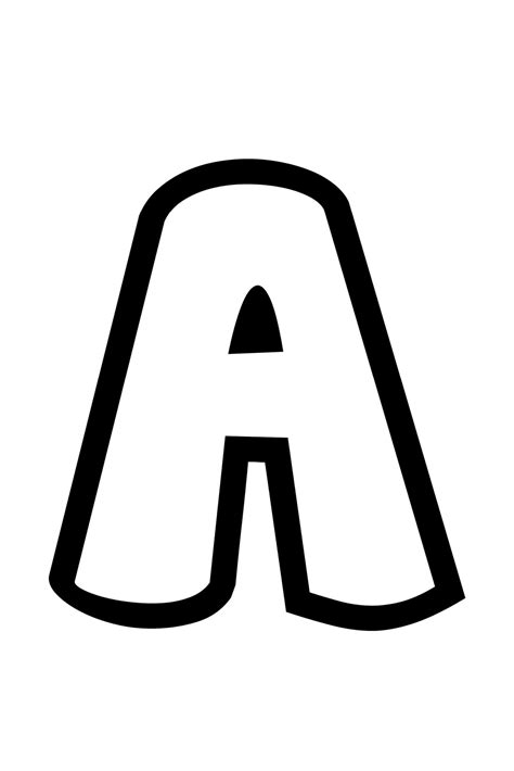 Big Printable Bubble Letters Alphabet
