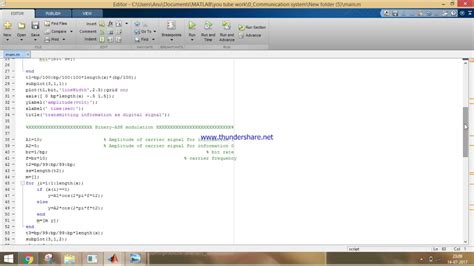 matlab code for binary ask modulation and de modulation part 41 youtube