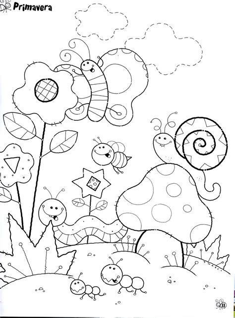 La Primavera Dibujos Para Colorear