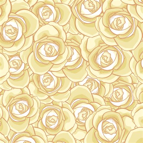 Rose Seamless Pattern Flower Seamless Pattern Vector Floral Seamless