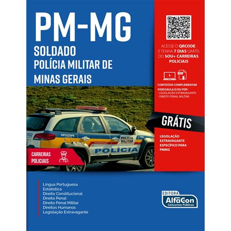 Livro Polícia Militar do Estado de Minas Gerais Soldado PM MG em