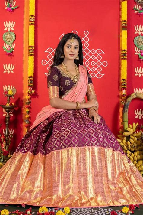 Studio Pure Kanchipuram Silk Half Saree Chennai Atelier Yuwa Ciao Jp