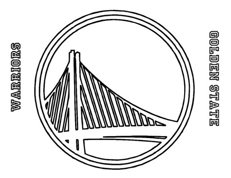State Warriors Logo Coloring Page Free Printable Pages Sketch Coloring Page