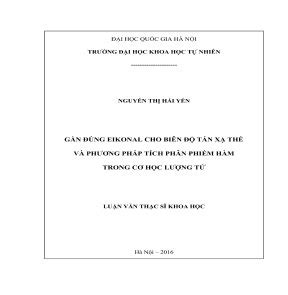 Lu N V N Th C S Khoa H C G N Ng Eikonal Cho Bi N T N X Th V