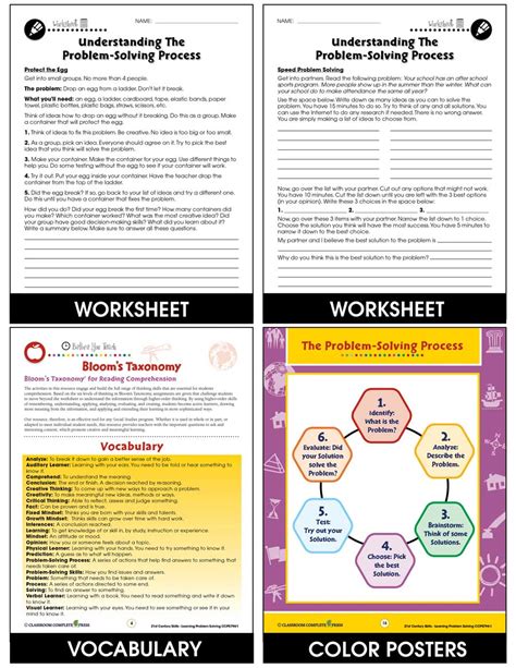 learning problem solving understanding the problem solving process gr 3 8 grades 3 to 8