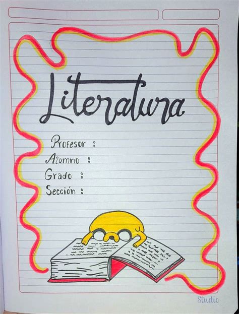 Caratula De Literatura Caratulas De Literatura Taller De Lectura