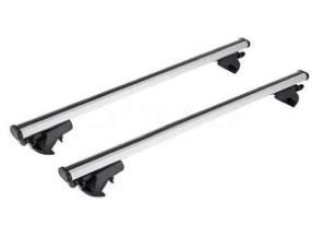 2 barres de toit Aluminium Aéro avec fixations sur rails intégrés MONT