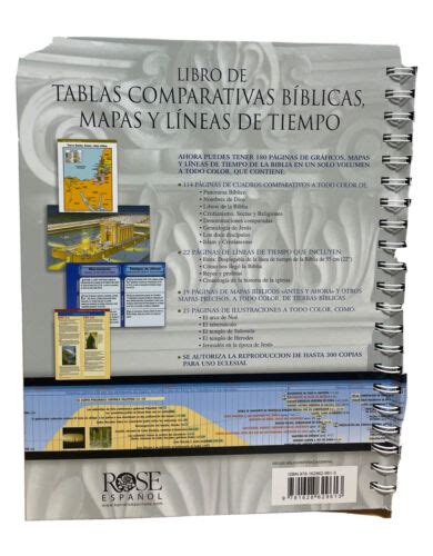 Libro de Tablas Comparativas Biblicas Mapas y líneas de Tiempo by B H