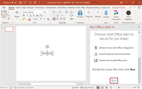 build your first powerpoint task pane add in office add ins microsoft docs
