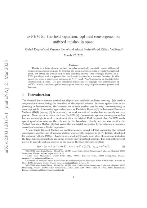 pdf phi fem for the heat equation optimal convergence on unfitted meshes in space