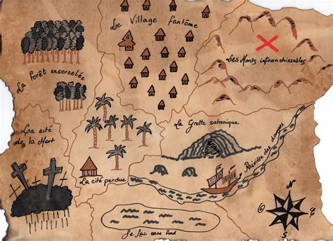 Dessin Carte Tresor Carte aux trésors