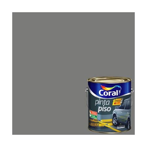TINTA ACRILICA CINZA MEDIO PINTA PISO 3 6L CORAL TINTAS JD