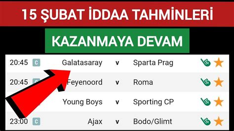 TEMSİLCİMİZE BAŞARILAR 15 ŞUBAT İDDAA TAHMİNLERİ YouTube