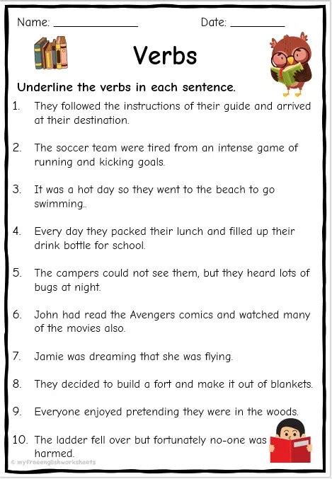 Verb Tense Worksheets Practice And Perfect Your Grammar Skills