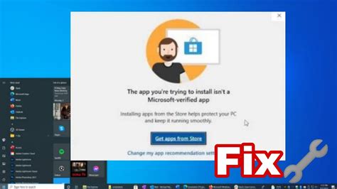 the app you are trying to install is not a microsoft verified app windows 10 11 fix 100