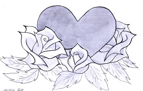 Dessin De Coeur Avec Une Rose Luxe Galerie 1001 Modèles Et Conseils