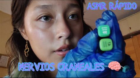 ASMR Examen de nervios craneales muy rápido giving you a fast cranial