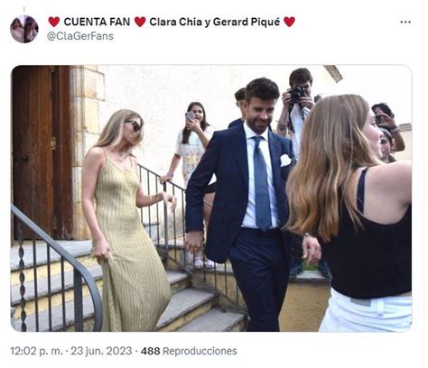 La ropa de Clara Chía y su suegra en la boda del hermano de Gerard Piqué