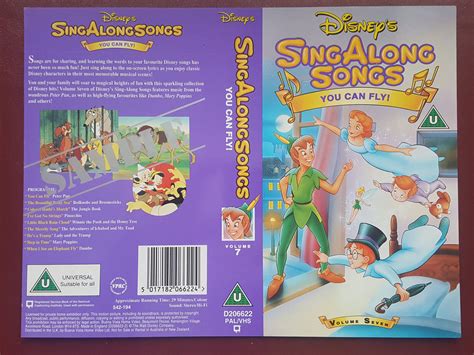 Disney S Sing Along Songs You Can Fly Promo Sample Video Sleeve Cover