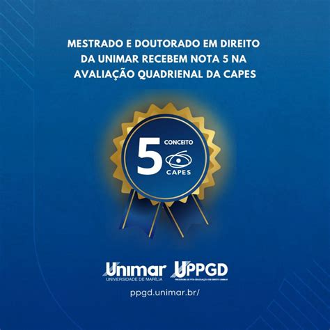 Avalia O Do Mec Coloca Os Cursos De Mestrado E Doutorado Em Direito Da