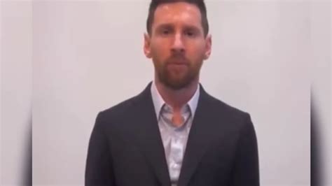 Messi sorprende con un vídeo tras su sanción en el PSG Pido perdón lo